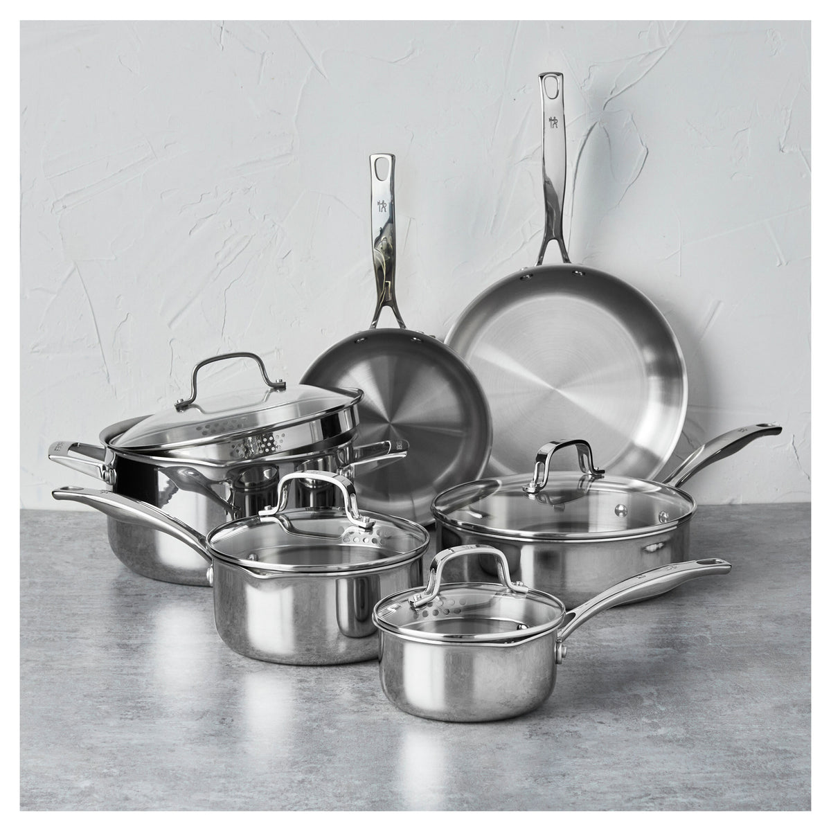 Henckels Clad H3 10 Piece Stainless Steel Cookware Set — KitchenKapers