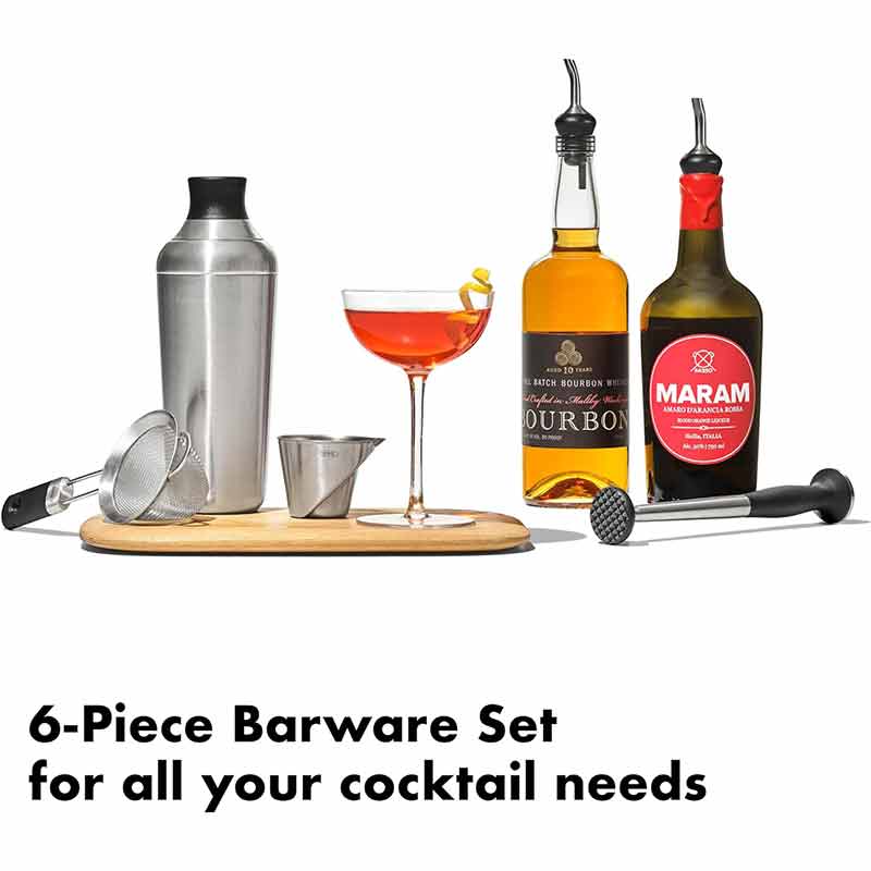 OXO Steel 6-Piece Barware Set — KitchenKapers