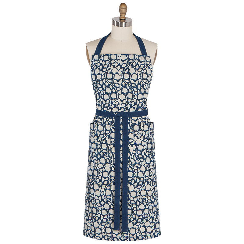 Danica Heirloom Vinebloom Block Print Apron — KitchenKapers