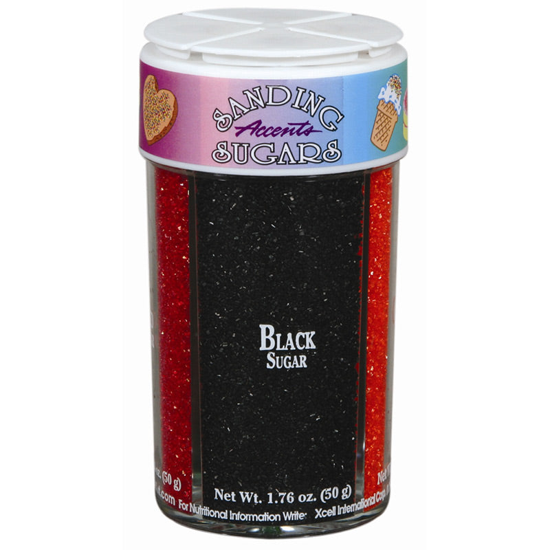 Xcell Autumn/Winter Colors Sanding Sugar in 4 Compartment Bottle ...